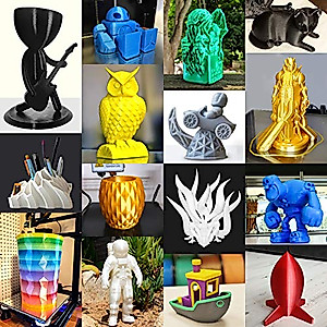 SUNLU ABS Filament 1.75mm, Highly Resistant Durable 3D Printer Filament, Dimensional Accuracy +/- 0.02mm, 1kg Spool(2.2lbs), 395 Meters, Strong ABS Consumables, Black