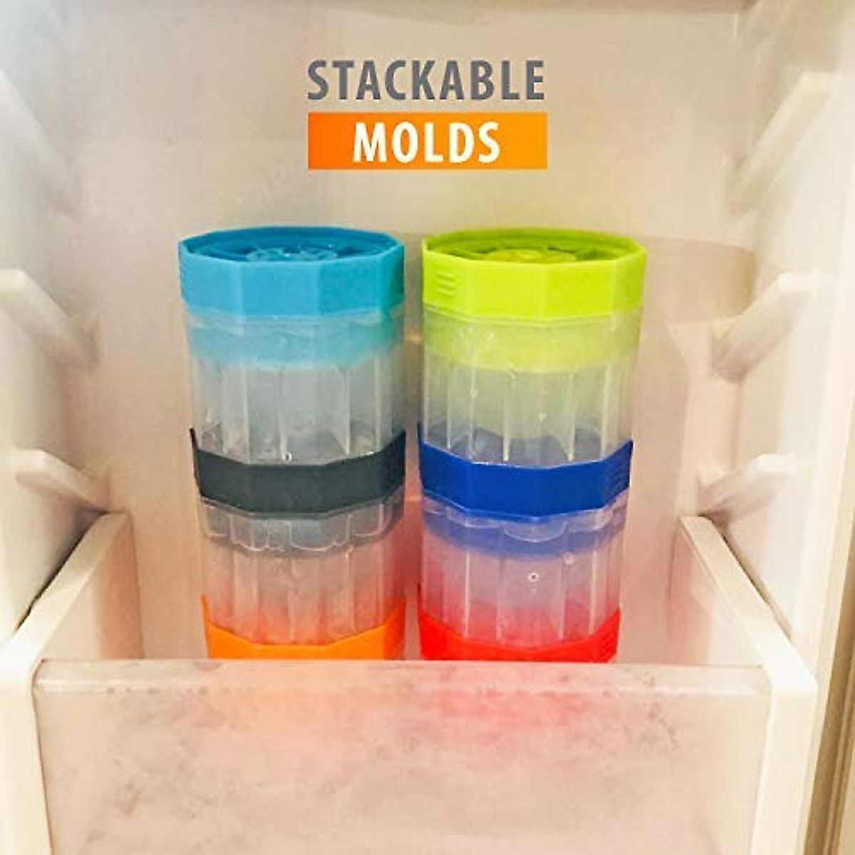 PREMIUM Ice Ball Molds (6-Pack), BPA Free 2.5 Inch Ice Spheres. Slow Melting Round Ice Cube Maker for Whiskey and Bourbon