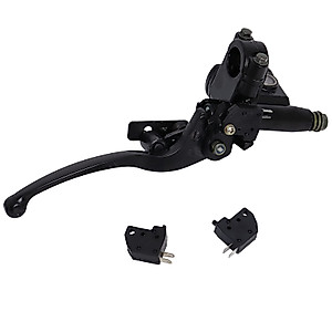 Poweka 7/8" Universal Left Hydraulic Brake Master Cylinder for Motorcyle Kids ATV Quad Moped Pit Dirt Bike 50cc 70cc 90cc 110cc 125cc 150cc 200cc 250cc GY6 Engine with Handle Lever
