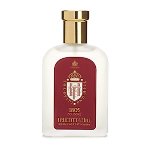 Truefitt & Hill Luxury Cologne - 1805 - Premium Long-Lasting Oceanic Men's Fragrance Presented in a Beautifully Etched Traditional Atomizer Bottle - 3.38 oz.