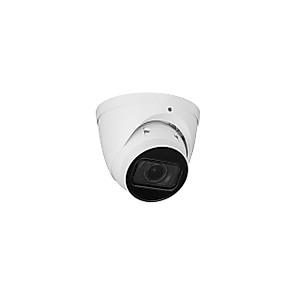 EmpireTech 4K 8MP 1/1.8" CMOS IR Turret Smart AI IP Camera,2.7mm–12.0mm Motorized Lens,Built-in MIC,SMD 3.0,Face Detection,Smart Object Detection,IVS,IPC-T58IR-ZE S3 Version White