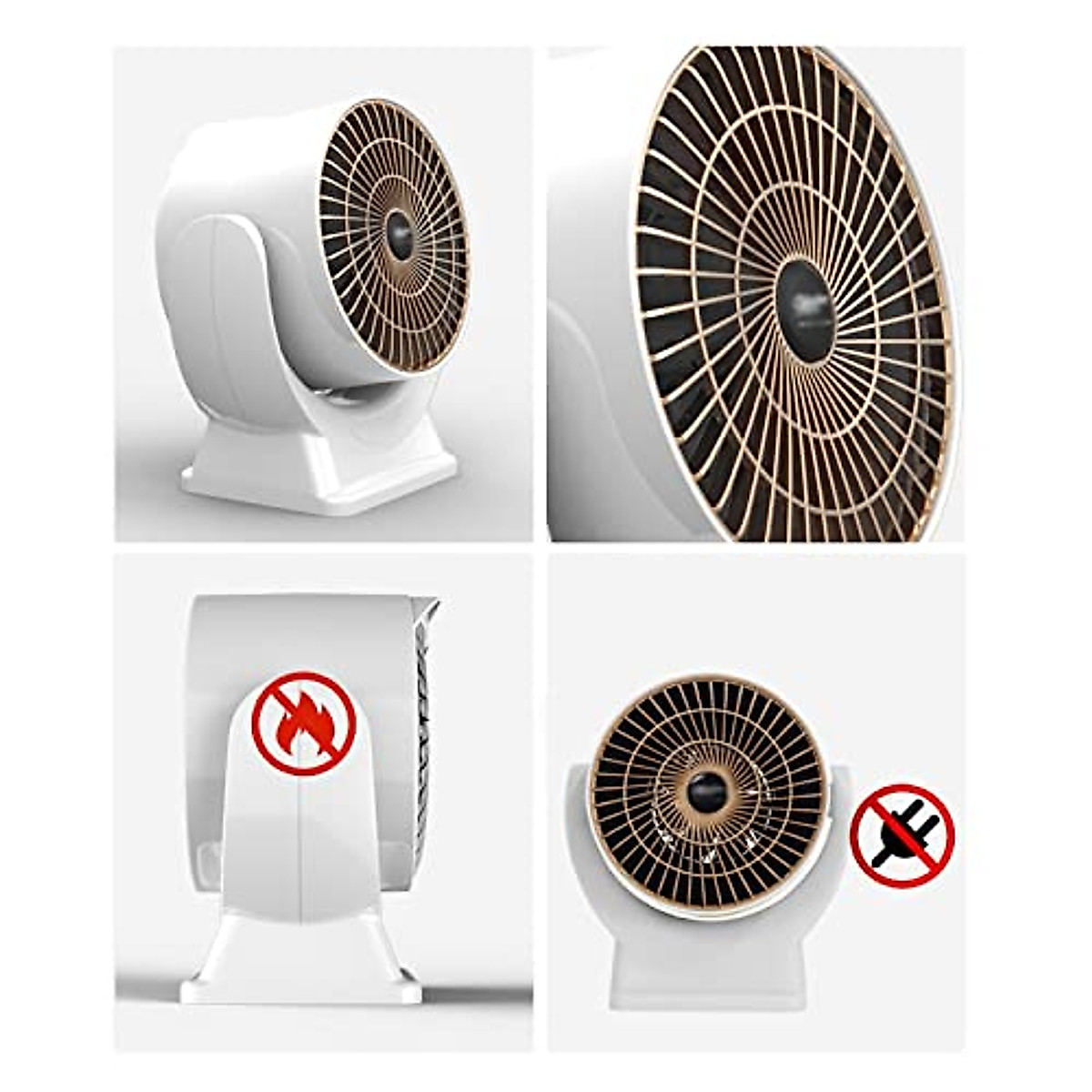 Outdoor Garden Heater Small Space Silent Heater Fan Ceramic Electric Heater Fast Heating Desk Heater with Overheat Tip-Over Protection Safe for Floor Office Home Patio Heater (Colo