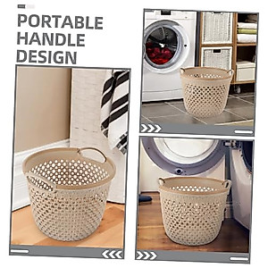 OFFSCH Woven Storage Basket Large Capacity Multi Use Organizer for Tabletop Sundries Laundry and Home Storage Versatile Woven Design for Stylish Organization