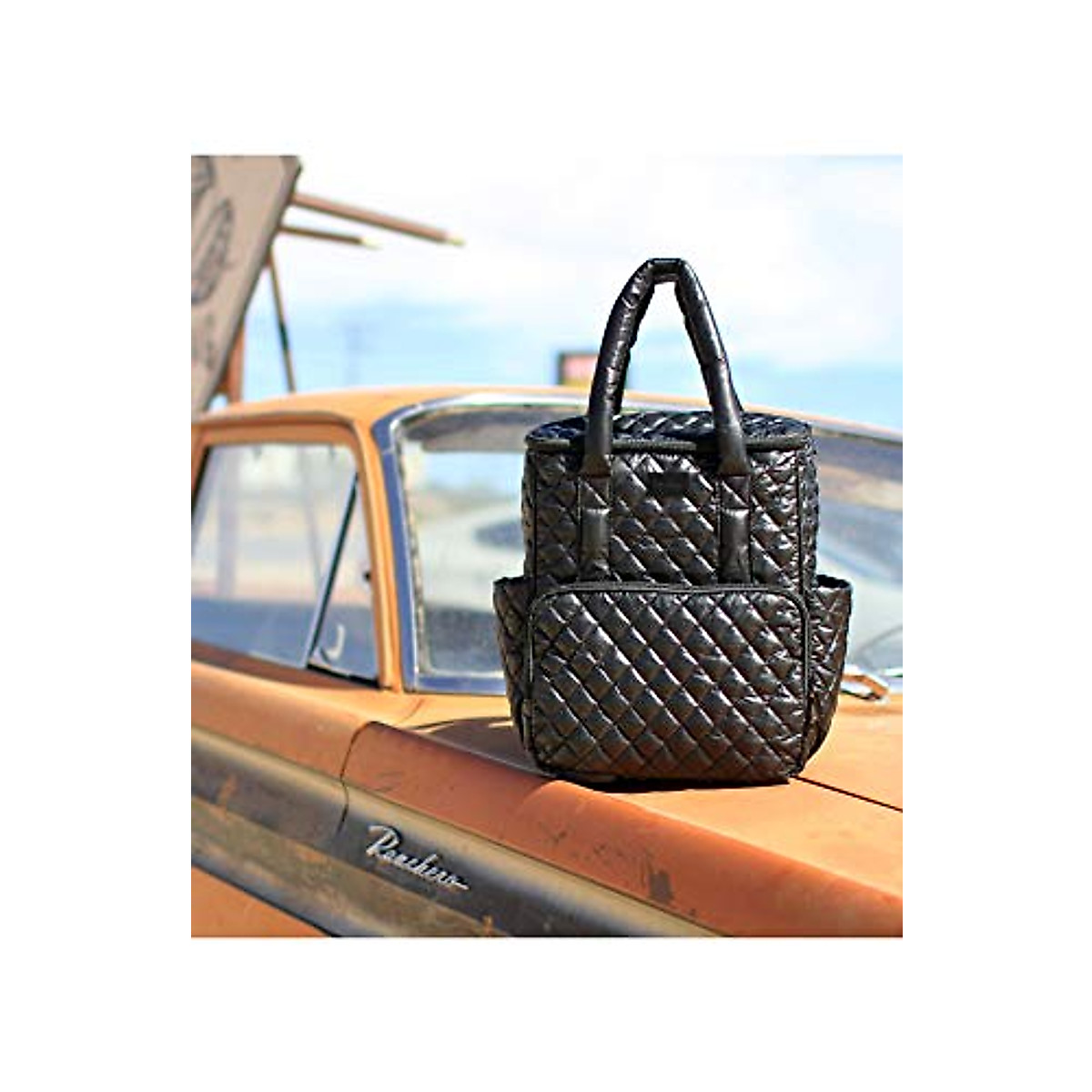 7AM London Baby Diaper Bag – Multifunctional Travel Backpack with Stroller Hooks & Shoulder Straps, Lightweight Diaper Bag for Baby Essentials, Water Repellent With Diaper Changing Pad | (Black)