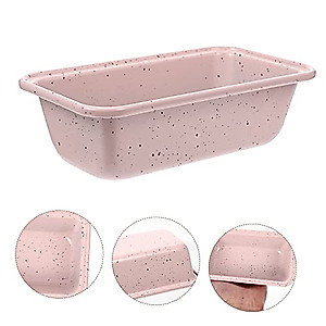 Anneome Loaf Pan Toast Mold Pullman Nonstick Bakeware Silcone Molds Carbon Steel Bakeware Toast Bread Toast Kitchen Gadget Practical Toast Pan Bread Baking Mold Meatloaf Pink Bread Pan