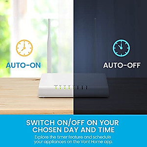 Vont Smart Plug [1 Pack] Alexa Smart Plugs, WiFi + Bluetooth, No Hub Required, Smart Home, Google Home & IFTTT, Voice Command, Timer & Schedules, Control Anywhere, Vacation Mode, ETL & FCC Certified