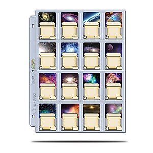 Ultra PRO Platinum 16 Pocket Platinum Mini American Cards, 41mm x 63mm, Clear