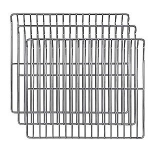 Hisencn Cooking Grate Replacement Parts for Masterbuilt Electric Smoker 30 Inch, 14.6" x 12.2", Stainless Steel Grids Masterbuilt MB20071117 Smoker grates Replacement, 3 Pack
