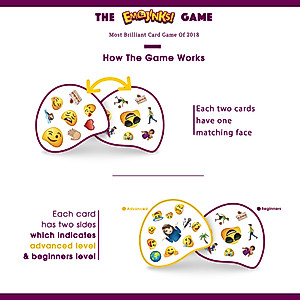 Emojinks Emoticon Card Games for Kids Emoticon Party Toys Gifts for Boys and Girls