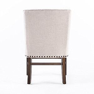 Christopher Knight Home James Fabric Dining Chairs, 2-Pcs Set, Natural