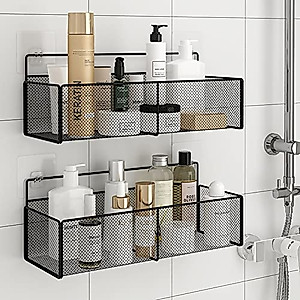 Meiliyizu Wall Mounted Metal Mesh Shower Storage Basket