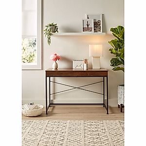 Realspace® 44"W Valdi Computer Desk, Brown