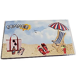 3 Year 2024 2025 2026 Pocket Calendar Planner with Note Pad (Summer Beach)