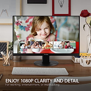 ViewSonic VA2747-MH 27 Inch Full HD 1080p Monitor with FreeSync, 100Hz, Ultra-Thin Bezel, Eye Care, HDMI, VGA Inputs for Home and Office