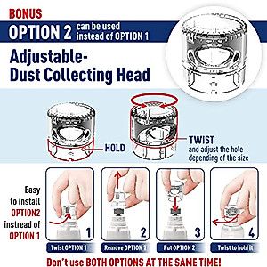 REXIPETS Cat and Dog Nail Grinder - Rechargeable Electric Pet Nail Clipper & Trimmer- Painless Paws Grooming - Quiet 2-Speed Motor. 3 Size Ports for Small, Medium, Large Pets- Up to 4 Hours of Charge