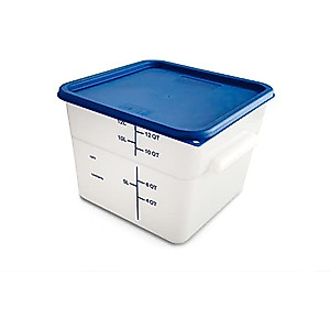 Carlisle FoodService Products CFS Squares Plastic Food Storage Lid 12-22 Quart Royal Blue