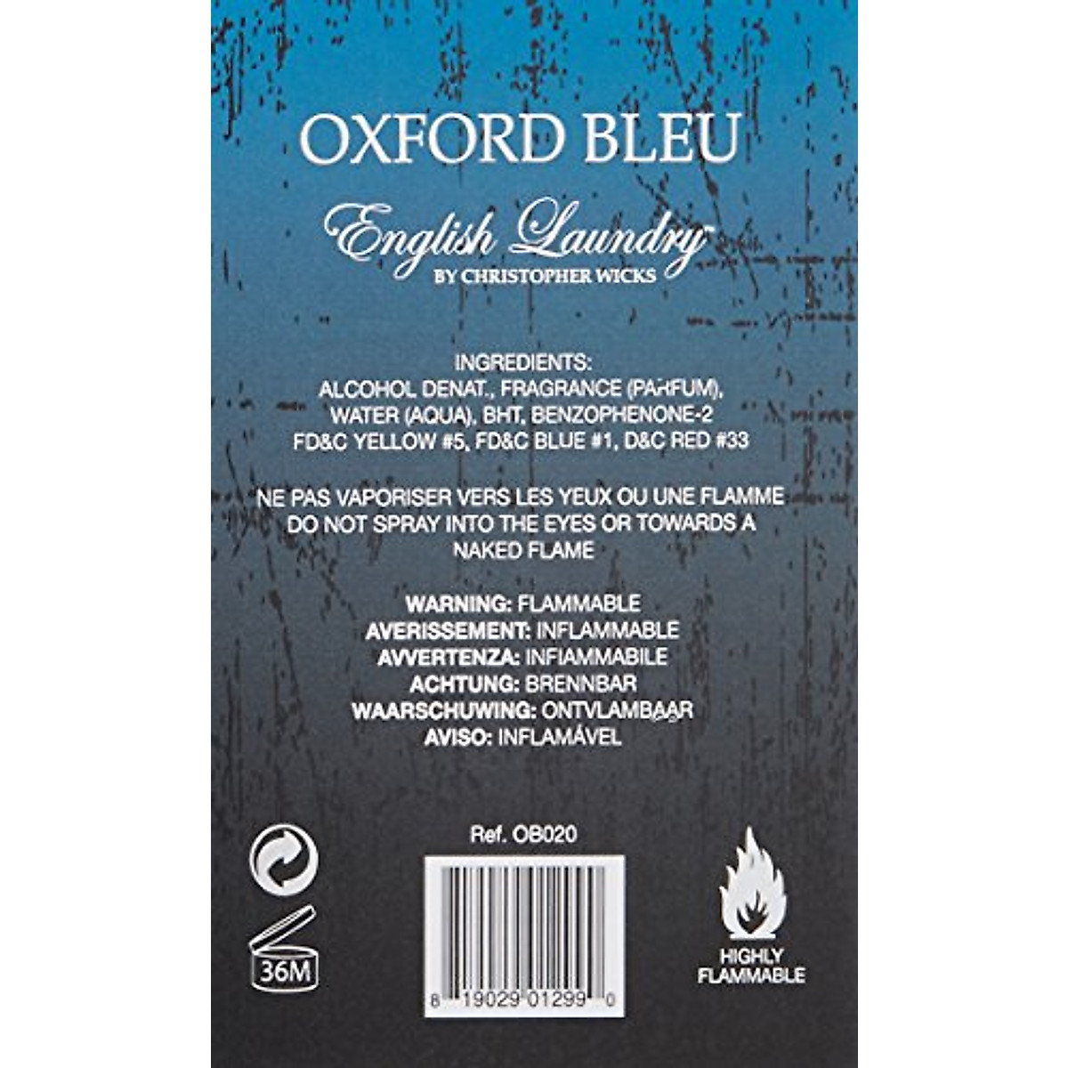 English Laundry Oxford Bleu Eau de Parfum, 0.68 Fl Oz