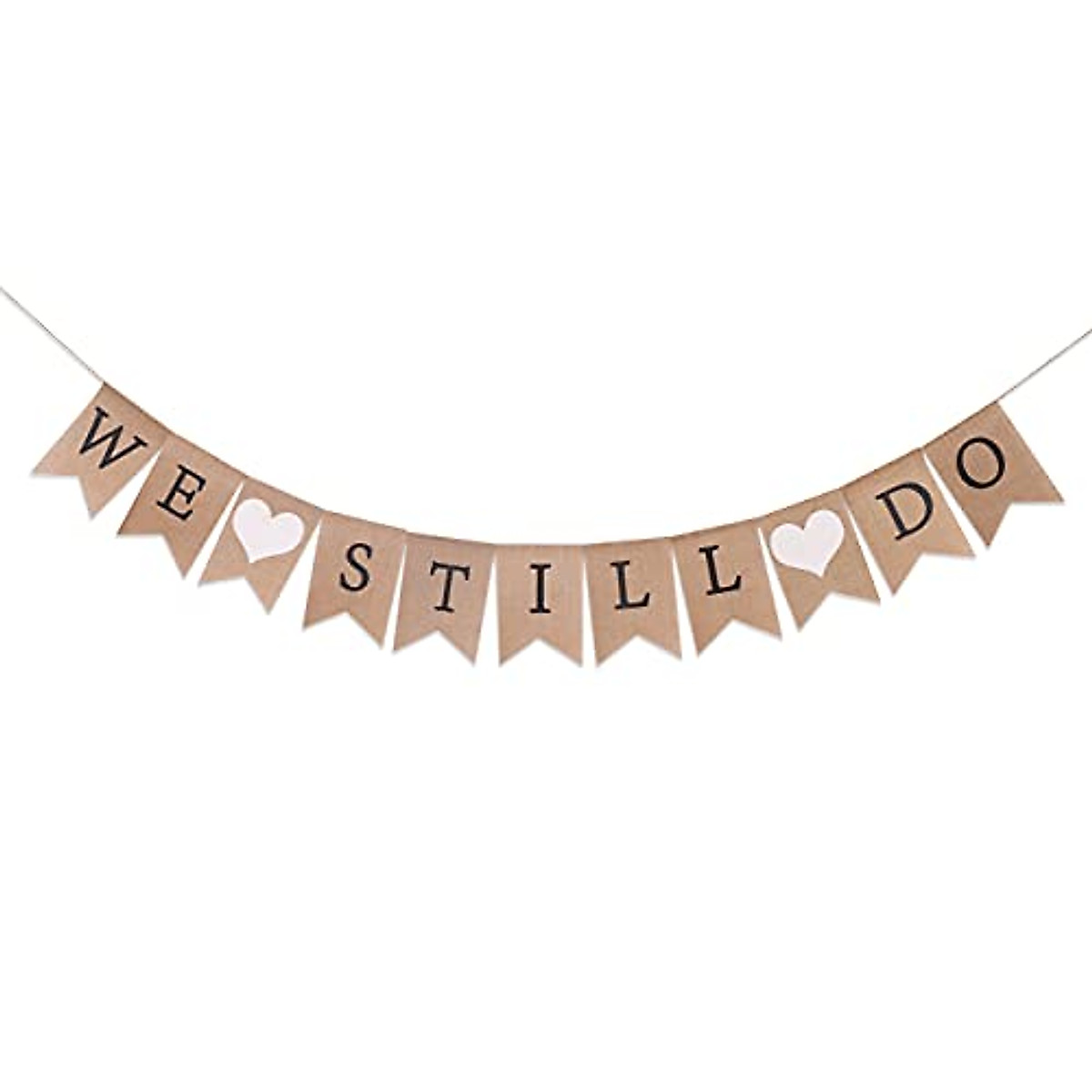 We Still Do Burlap Banner - Anniversary Party Decorations, Anniversary Banner, Wedding Anniversary Party Decorations Supplies, Photo Prop, Vow Renewal Banner