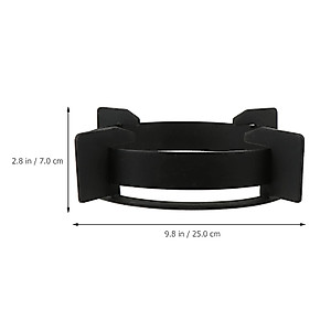 SOLUSTRE Metal Brackets Gas Stove Wok Holder Rack Cast Iron Wok Ring Milk Pot Non- Slip Wok Support for Home Kitchen Cookware Stove E1 Metal Stand