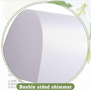 120 Sheets White Shimmer Cardstock 8.5x11, 92 lb Metallic Cardstock Paper White Cardstock Thick Paper for Crafts, Cards Making, Invitations, Printing, Certificates, Scrapbook Supplies