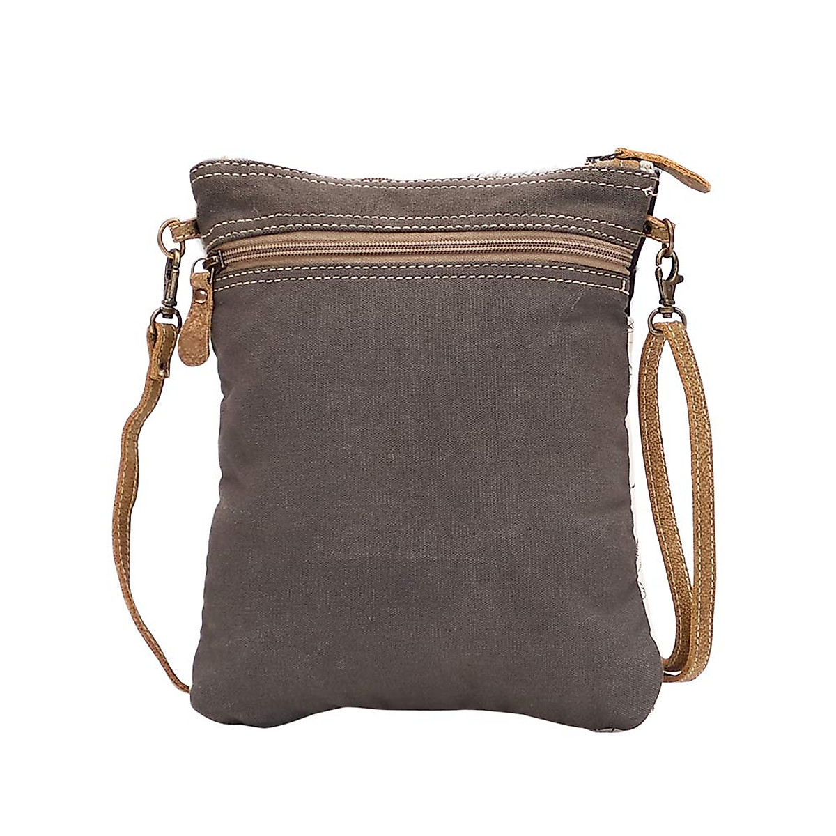 Myra Bag Anemone Upcycled Canvas & Cowhide Small Crossbody Bag S-1499