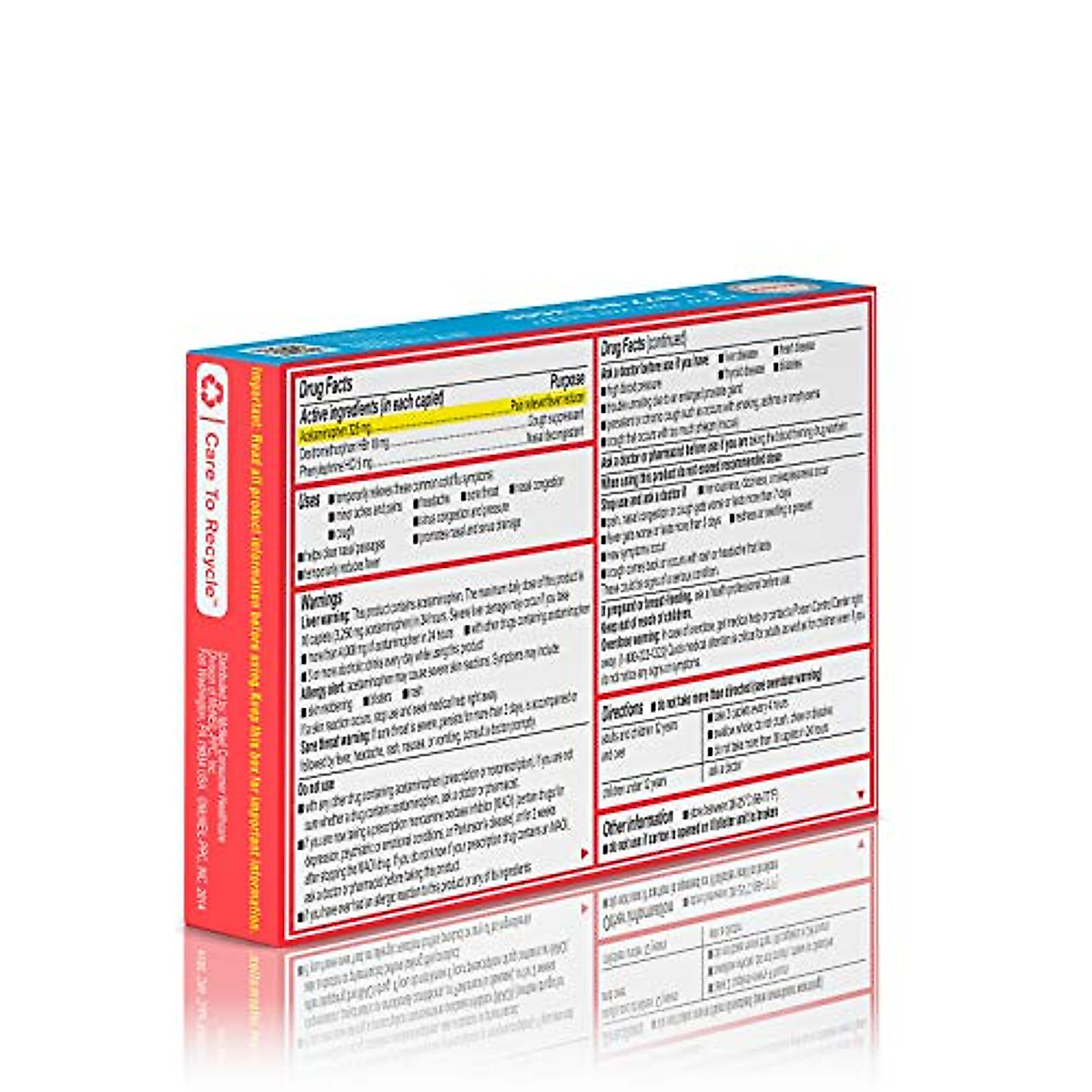 Tylenol Cold Multi-Symptom Relief Caplets, 24 Count