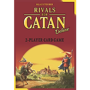 Rivals for CATAN Card Game DELUXE EDITION - Build, Trade, and Conquer with Enhanced Components! Family Game for Kids & Adults, Ages 10+, 2 Players, 45-60 Minute Playtime, Made by CATAN Studio