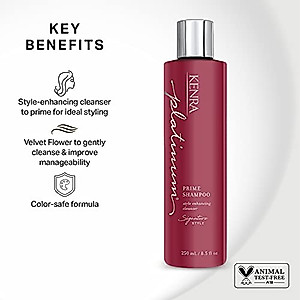 Kenra Platinum Prime Shampoo | Style Enhancing | All Hair Types | 31.5 fl. Oz