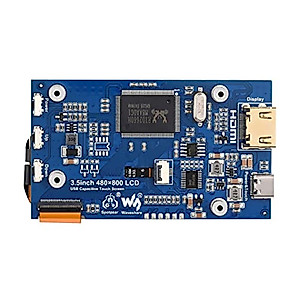 Coolwell 3.5 Inch LCD Display 3.5inch HDMI Touch Screen Touchscreen for Raspberry Pi 4B+ 4B 3B+ 3B 2B+ Zero W WH 2 W Jetson Nano PC 480x800 Adjustable Brightness IPS Display