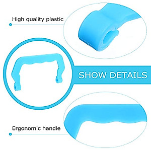 iplusmile Heavy Duty Dog Crate Pet Cage Handle, Replacement Pet Cage Crate Handles Cage Handles for Hamster Rabbit Squirrel Chinchilla Cage (10pcs, Sky- Blue) Outdoor Cat Enclosures