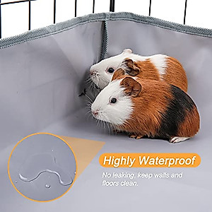 Guinea Pig Cage Tarp Bottom, DZWLKJ Guinea Pig Cage Liner, Guinea Pig Bedding Waterproof and Washable Base Also for Rabbits, Bunny, Chinchillas, Hedgehog, Ferrets and Other Small Animals 27''X42''.