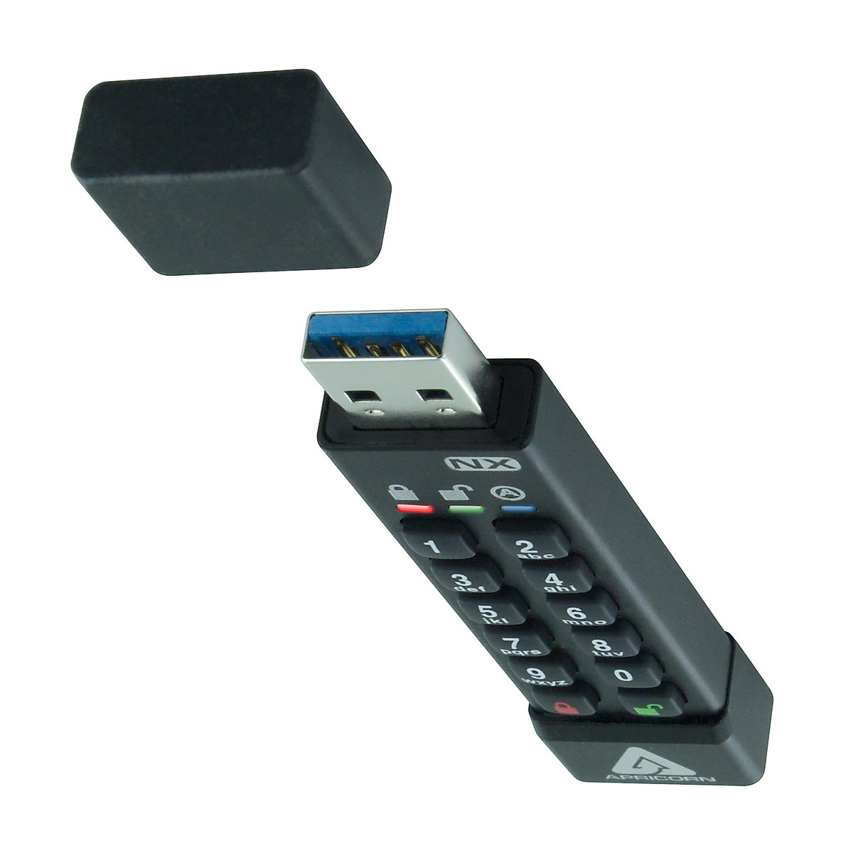 Apricorn Aegis Secure Key 3NX - USB3.0 Flash Drive ASK3-NX-8GB USB Memory 8GB Key Lock HD2239
