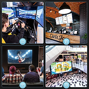 NIERBO 2x2 HDMI Video Wall Controller, 4K x 2K HD Display, 180 Degree Rotate, 8 Display Modes - 2x2, 1x2, 1x3, 1x4, 2x1, 3x1, 4x1, HDMI Input 4K & Output 1080P