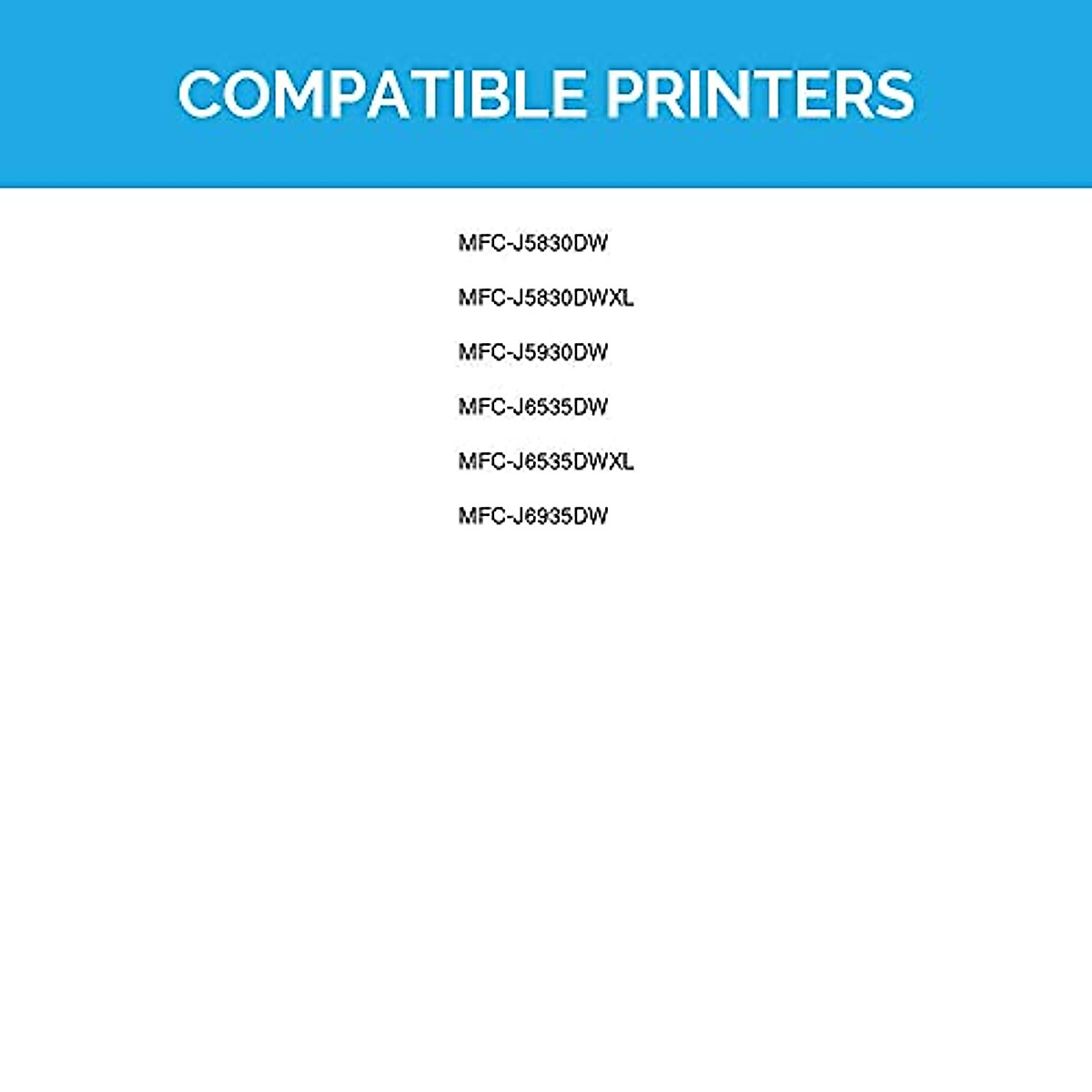 LD Compatible Ink Cartridge Replacement for Brother LC3029 Super High Yield (2 Black, 1 Cyan, 1 Magenta, 1 Yellow, 5-Pack)