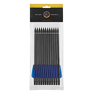 EK Archery Adder 7.5" Carbon Crossbow Bolts 2" Vanes. Includes 12 Carbon Arrows/Bolts. Fishing, Small Game Bow Hunting, Recreational, Target Practice, Urban Preppers, Bushcraft, Home Defense.