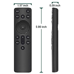 Semote Remote Controller fit for Vizio 2.1 5.1 Home Theater Sound Bar and Vizio Channel Soundbar System, for Vizio M V P Series Home Audio Sound System with Subwoofer