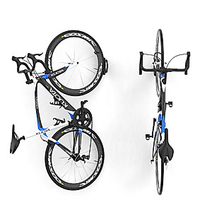 TORACK 2-Pack Swivel Bike Wall Hangers, Wall Mount Bike Hooks for Garage Vertical Space Saving Bike Wall Rack Garage Home Bike Storage