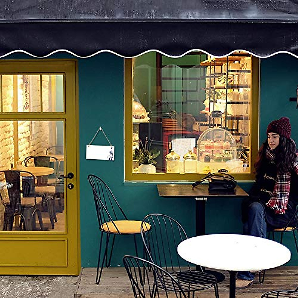 BABE MAPS United States of America Independence Day Hanging Wall Decor Sign, Statue of Liberty Bathroom Decorations Wall Art, 8" by 4" Wood Sign Plaque Home Decor