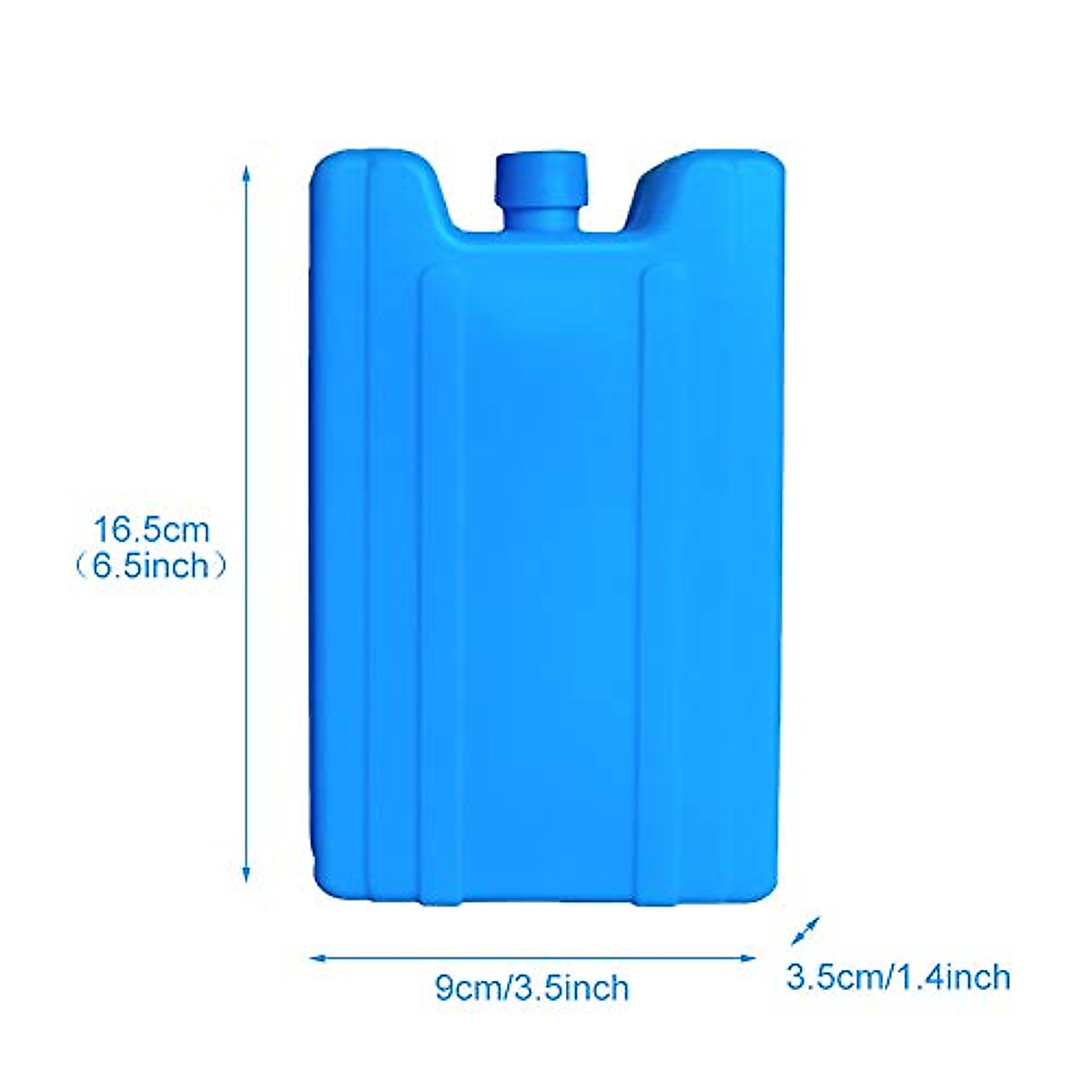 JIANWEI Ice Pack for Lunch Box - 400 ml Lightweight Food Storage Cooler Bag Reusable and Long Lasting Cool Packs Slim Freezer Packs Keep Food Fresh and Cold for Kids Lunch Box(Blue)