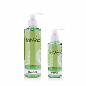 Italwax Pre Wax Care Lotion - 250ml / 8.45fl.oz - Prepare the skin for waxing hair removal - Aloe Vera - Suitable for all skin types​