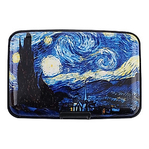 BOHONG Rfid Credit Card Holder Slim Metal Card Wallet Business Card holders Small Card Case Aluminum Travel Wallet for Men Women - Skyland