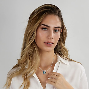 Ephod Breastplate Necklace, Priest Breastplate, Hebrew Jewelry, Hoshen Necklace, Tribes of Israel Necklace, 925 Sterling Silver Jewelry, Sterling Silver Stone Cubic Zirconia, Cubic Zirconia