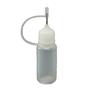 30 ml Empty Plastic PE Liquid Neddle Drop Bottle Steel Cap Tip 4X (30 ML)