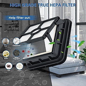 JORAIR Replacements Compatible with Bissell CrossWave, 3 Multi-Surface Brush Roll 1868 + 3 Vacuum Filter 1866 Vacuum Filter, Compare to Part 1608683, 160-8683, 1608684