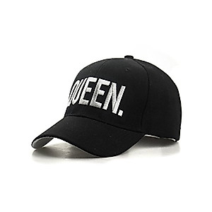 King Queen Hats Matching Snapbacks Hip Hop Hats Couples Snapback Caps Adjustable Black