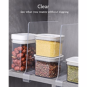 ZORCOR Clear Acrylic Shelf Dividers, Closets Shelf and Closet Separator for Organization in Bedroom, Kitchen and Office Shelves (6 Pack)