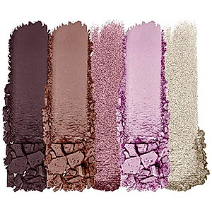 wet n wild Color Icon Eyeshadow Makeup 5 Pan Palette, Purple Petalette, Matte, Shimmer, Metallic, Long Wearing, Rich Buttery Pigment, Cruelty Free