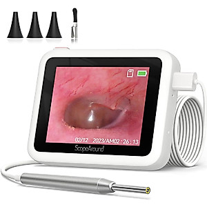 Ear Specula Set for ScopeAround Digital Otoscope, Set of 50 Pieces, Replacement Otoscope Tips, Ear Speculum, Compatible with ScopeAround SA39W/SA39i/M28/MS450 Otoscope