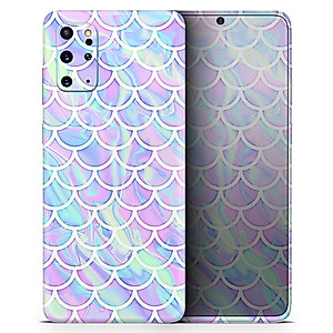 DesignSkinz Iridescent Dahlia v8 Protective Vinyl Decal Wrap Skin Cover Compatible with The Samsung Galaxy S20 (Screen Trim & Back Glass Skin)