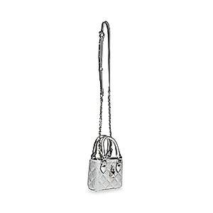 Steve Madden Twinkle Rhinestone Mini Bag, Silver